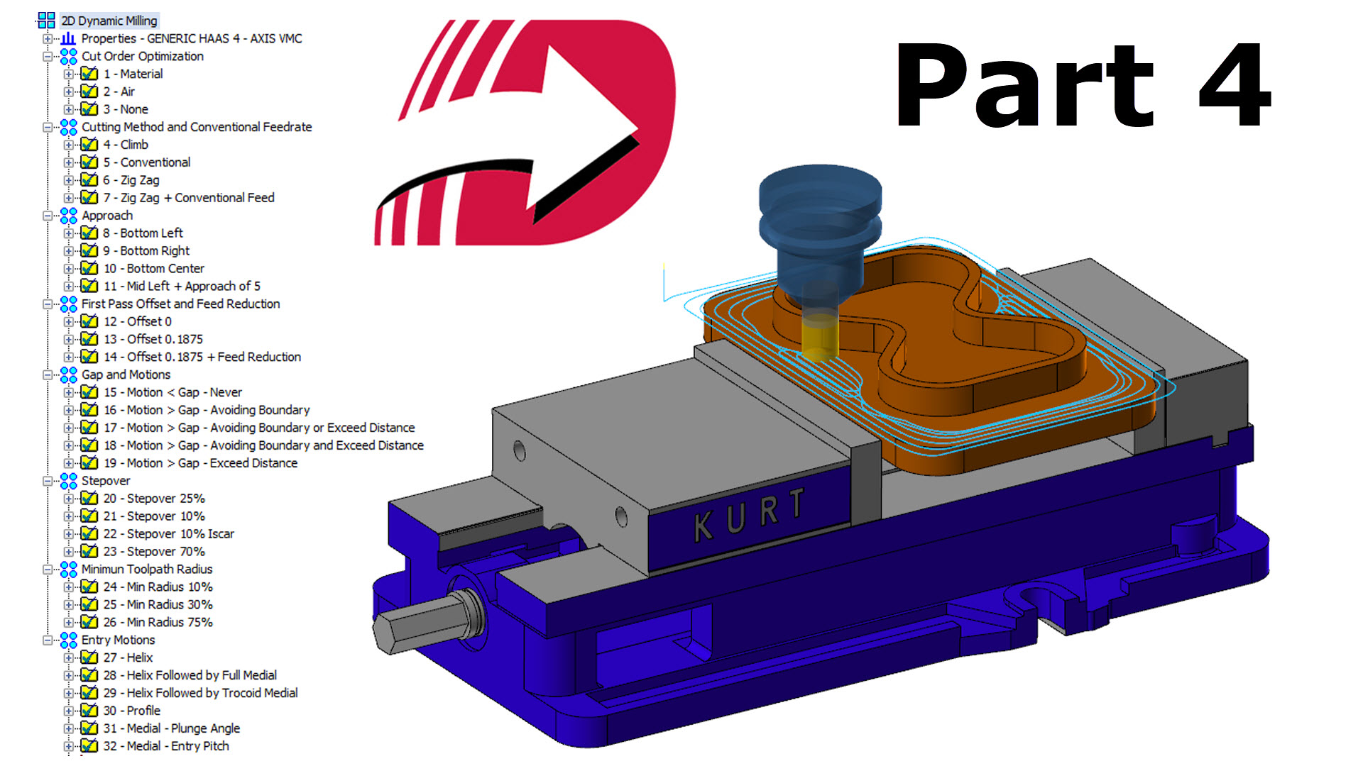 Mastercam Dynamic Milling Part 4